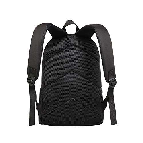 WUHONZS Black African Girls Schoolbags Unique High School Children Kdis Backpack Bagpack Set Middle Student Kids Book Bag 3 Piece
