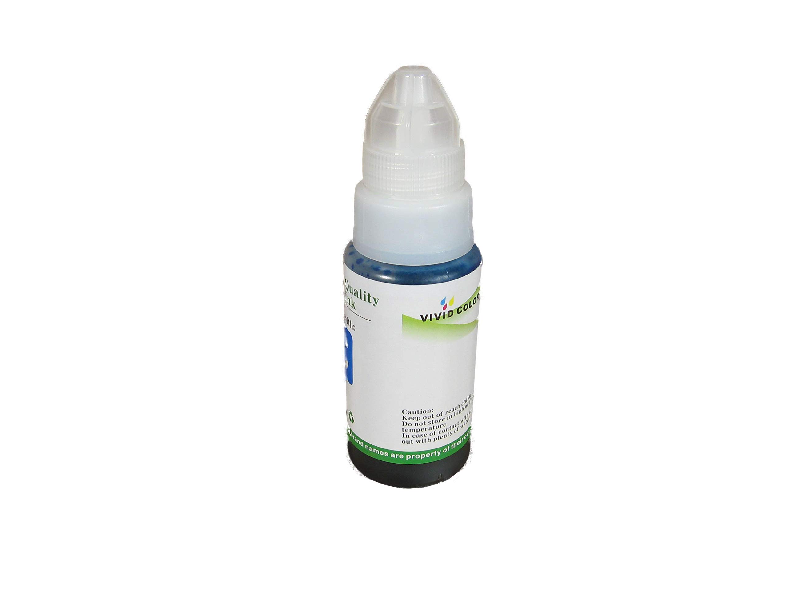 Vivid Colors Refill Ink Bottles for Use Cn Mega Tank printers G3200 G1200 GI-290 GI-190 GI-490 GI790 GI-890 GI-990 GI290- Cyan G Series Ink