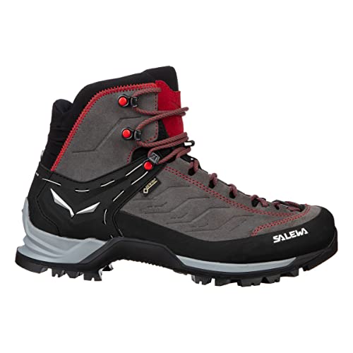 Salewa mens MS Mountain Trainer Mid Gore-TEX High Rise Hiking Shoes, Grey (Charcoal/Papavero), 8 US