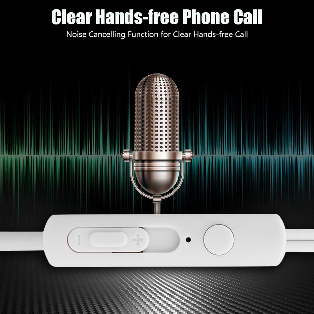 Tosuny Handsfree Call Earphones inEar Noise Cancelling Earbuds Stereo Bass Earbuds with Microphone for LETV