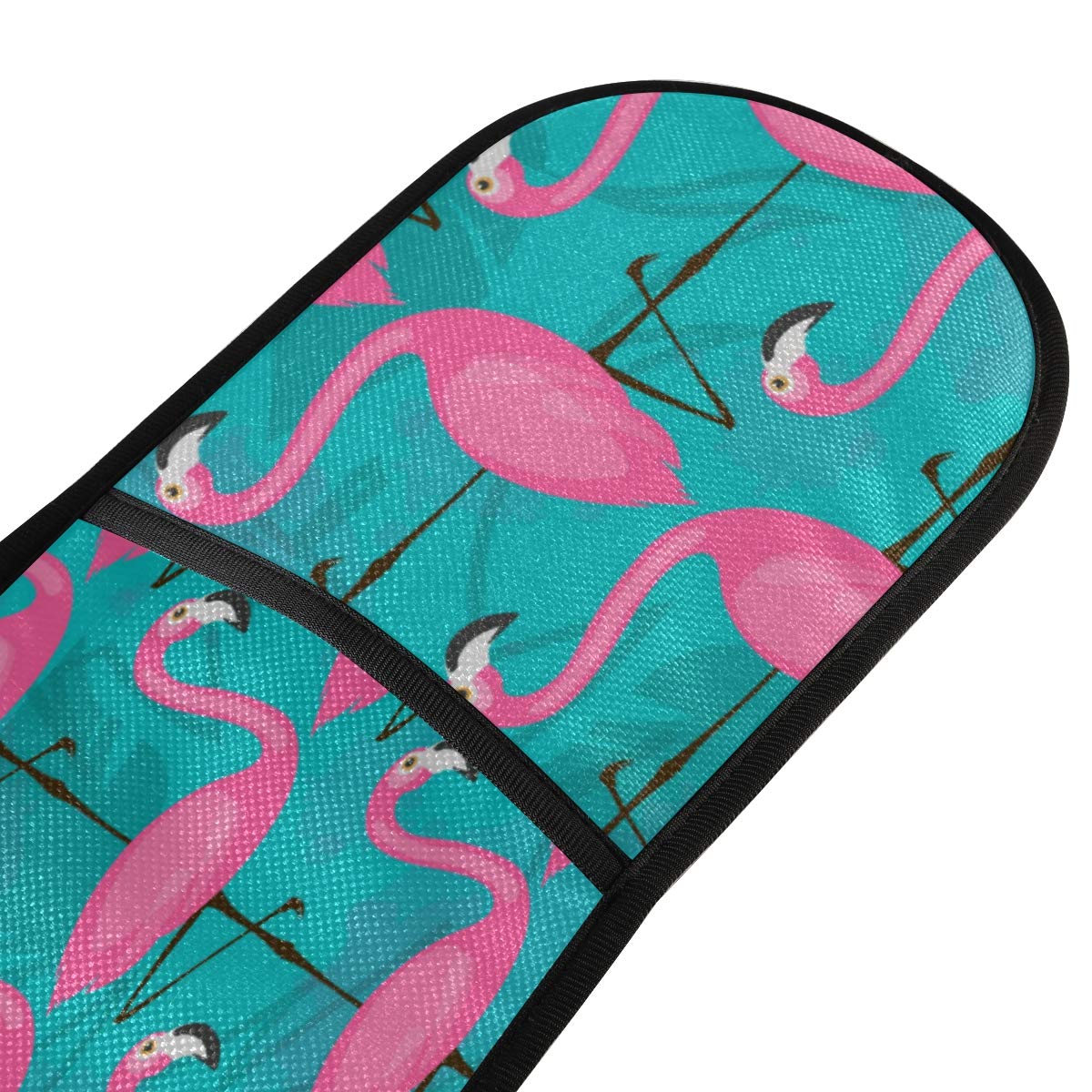ZZXXB Pink Flamingo Double Oven Mitt Heat Resistant Non-Slip Kitchen Gloves Extra Long 7" x 35" for Cooking Baking Barbecue Grilling