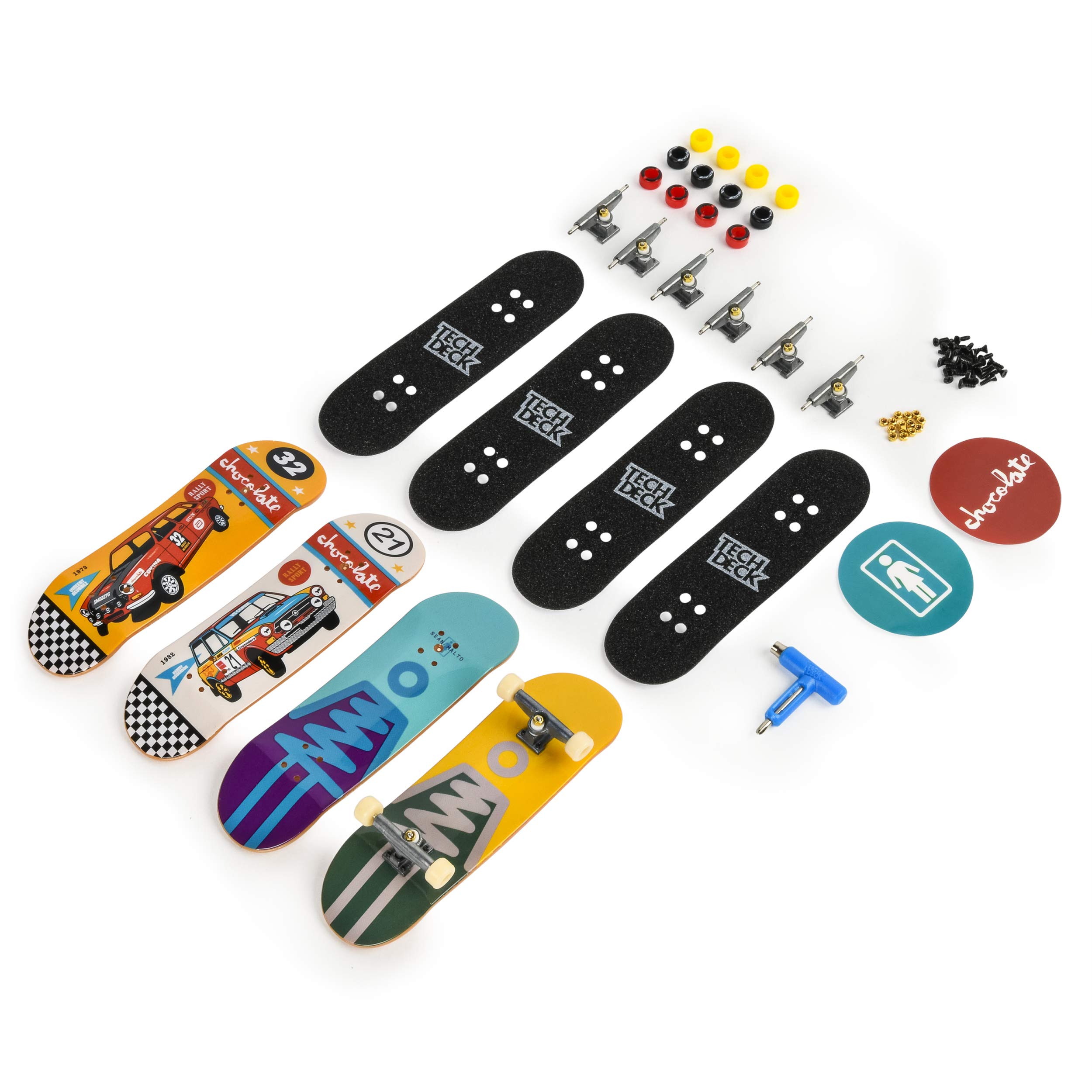 Tech-Deck Ultra DLX 4 Pack 96mm Fingerboard 2020 Crossover - Girl/Chocolate