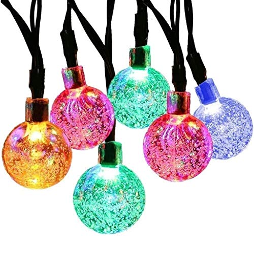 WDWL Solar String Light, Outdoor Fairy Lights,Waterproof Crystal Ball Decorative Lights for Garden, Terrace, Garden, Home Decorative Lights