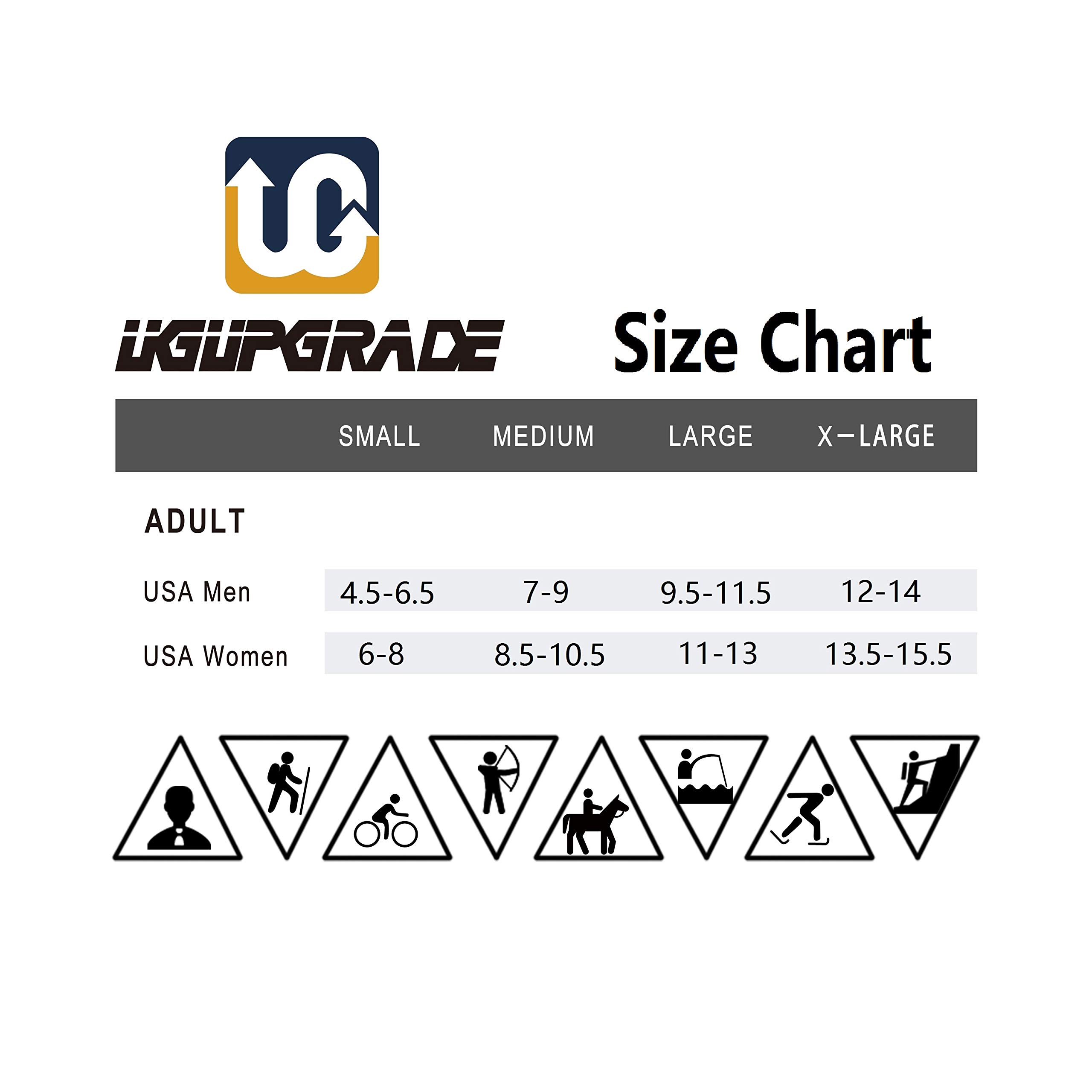 UGUPGRADE Toe Socks, Everyday Run Midweight Low Cut Ankle Lycra Toesocks with Heel Tab for Men Women