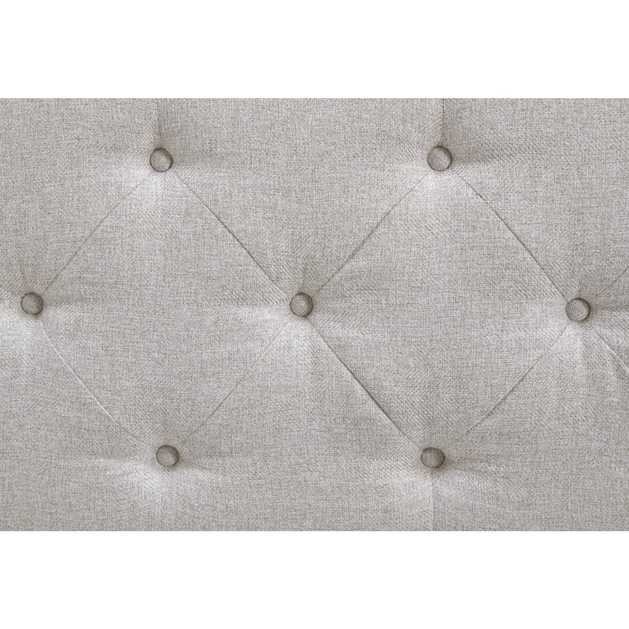 Signature Design by Ashley Briarson Tufted Upholstered Accent Bench with Storage, Beige & Brown