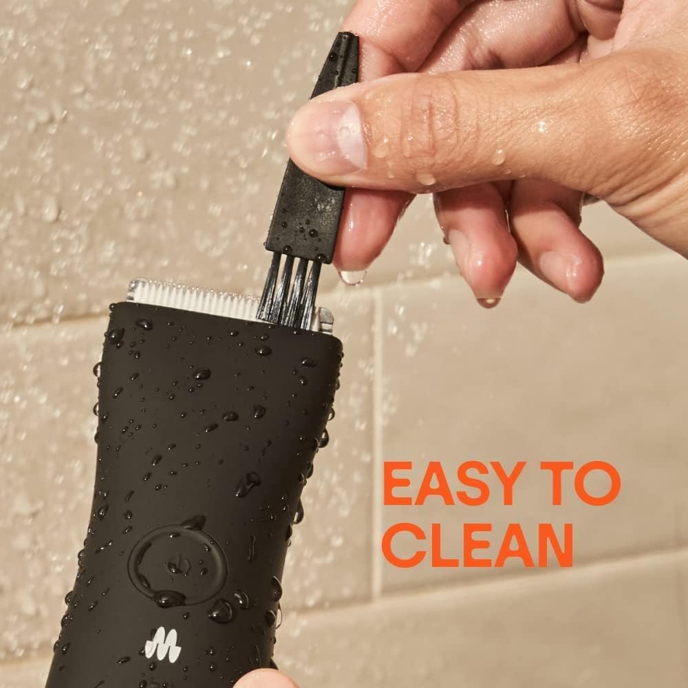 The Maintenance Package by Meridian: Includes Men’s Waterproof Electric Below-The-Belt Trimmer (Sage), 2 Replacement Blades, and The Spray (50 mL)