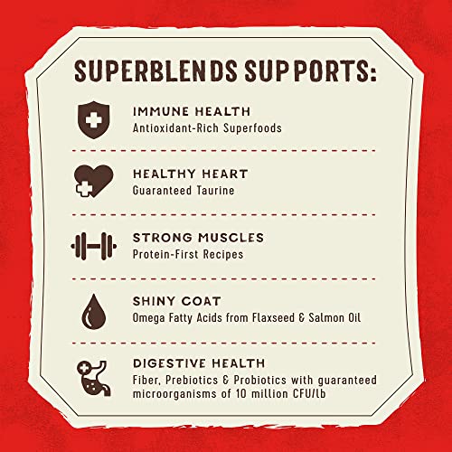 Stella & Chewy's SuperBlends Raw Coated Wholesome Grains Grass-Fed Beef, Beef Liver & Lamb Recipe with Superfoods, 3.5 lb. Bag