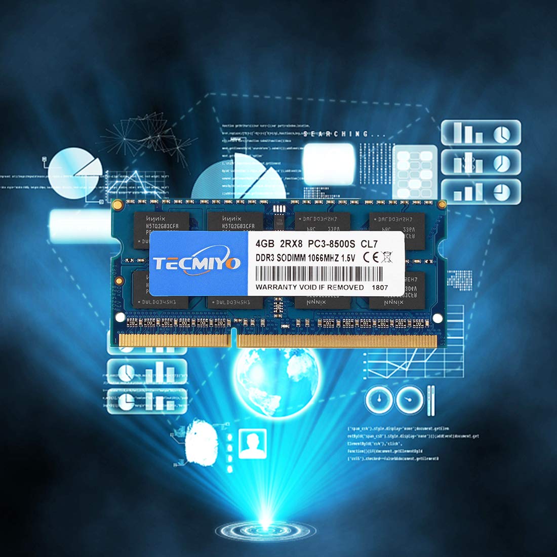 TECMIYO 16GB KIT(4x4GB) DDR3 1600MHz (DDR3-1600) PC3-12800 PC3 12800U Non-ECC Unbuffered 1.5V CL11 2Rx8 Dual Rank 240 Pin UDIMM Desktop PC Computer Memory RAM(SDRAM) Module Upgrade