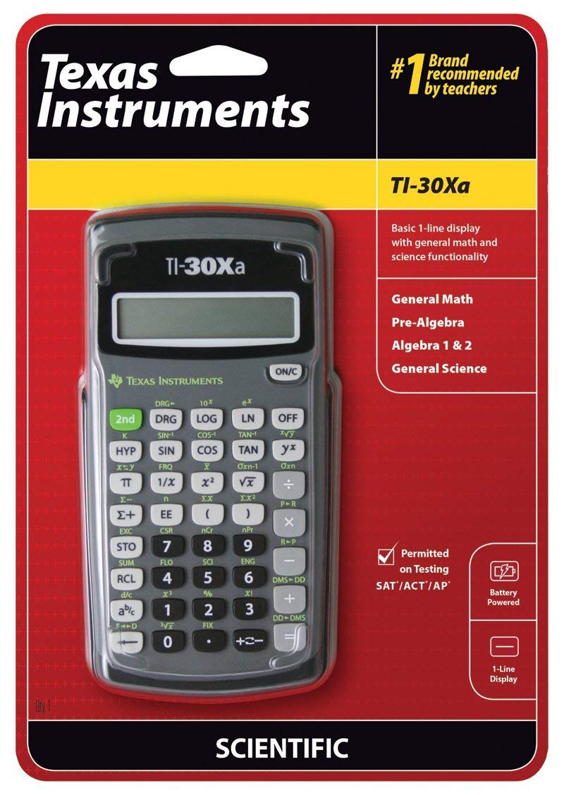 Texas Instruments TI-30Xa Scientific Calculator (Renewed)