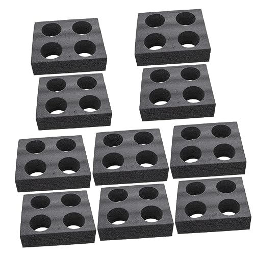 ULTECHNOVO 10 pcs takeout coffee carrier disposable coffee tray takeaway cup tray take out drink holder coffee takeout tray cold drinks carrier takeout packing tray epe Porous coffee cup
