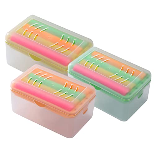ULTECHNOVO 3pcs Multifunctional Soap Box Soap Dish for Bathroom Soap Dishes for Bar Soap Laundry Soap Dispenser Small Soap Container Foaming Bar Soap Dispenser Plastic Tool Household