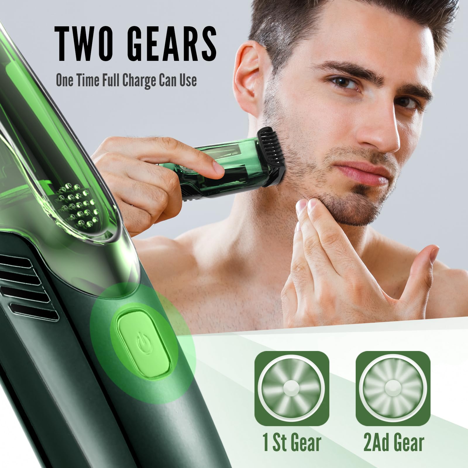 SHPAVVER Head Shavers for Bald Men, Waterproof Wet/Dry Shaver and Groomer with Pubic Hair Trimmer