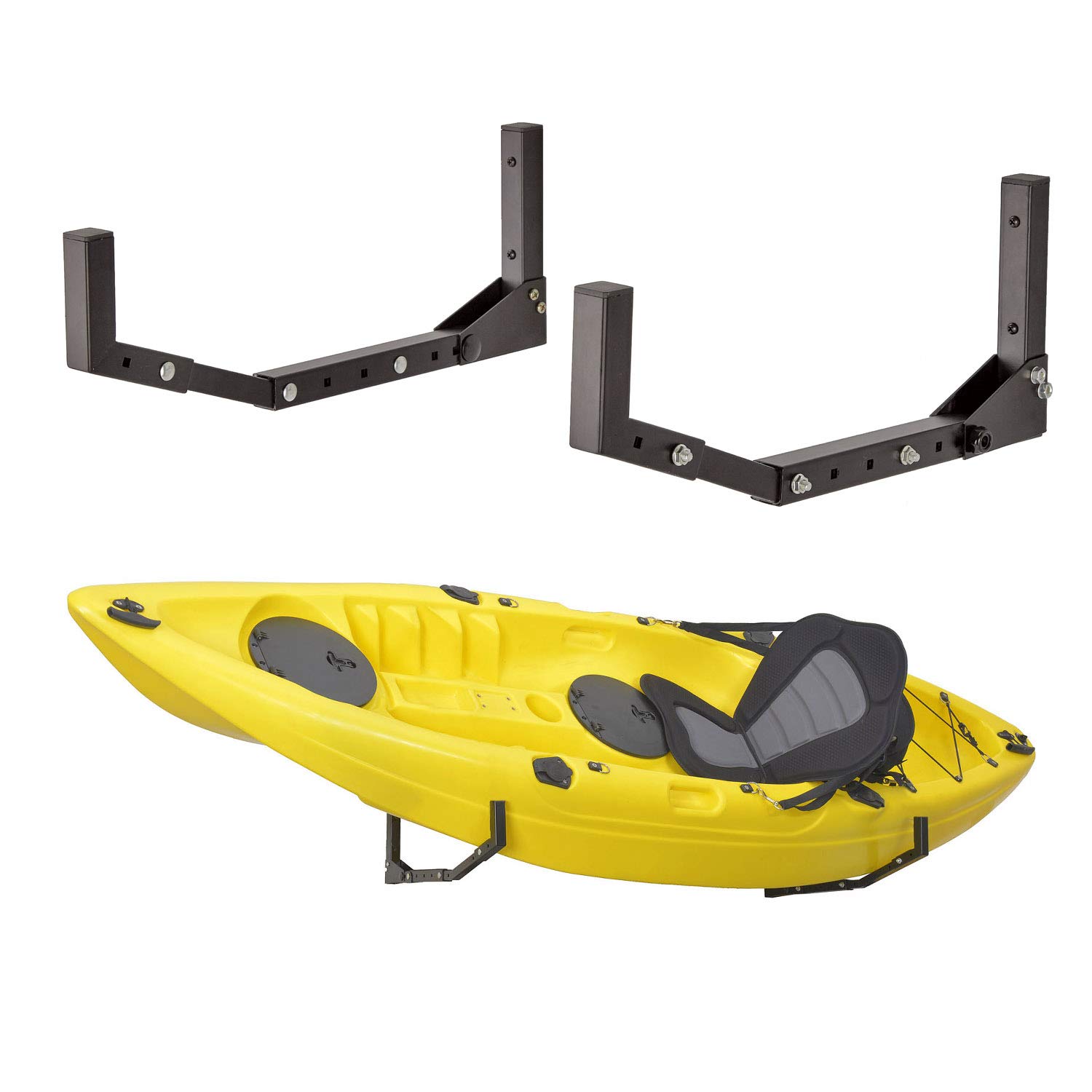 Ultrawall 25.6Inch Kayak Wall Mount, Kayak Holders for Garage, Foldable Kayak Hangers for Canoe, Kayak, Paddle Board, Surfboard