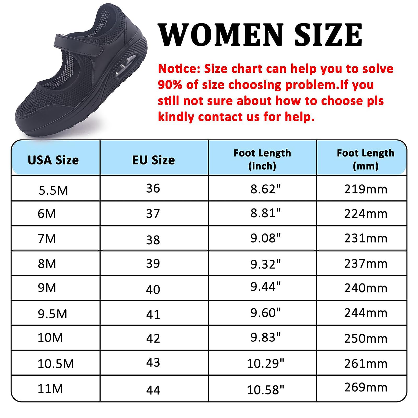Women's Comfortable Working Nurse Shoes Non-Slip Adjustable Breathable Walking Buffer Fitness Casual Nursing Orthotic Lightweight Shoes US/8 Aa-Black