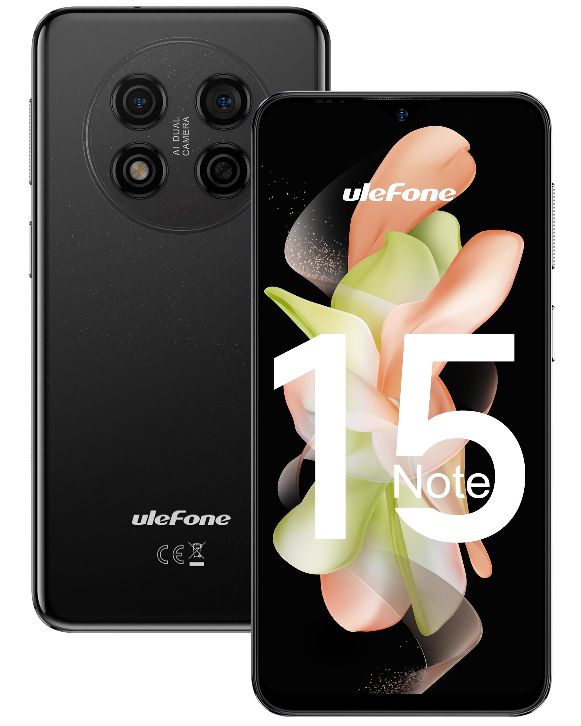 Ulefone Unlocked Smartphones, Note 15 Android 10, Dual Sim Unlocked Cell Phones, Dual Rear Camera, Triple Card Slots, 5.5" Waterdrop Full-Screen Phones, 2700mAh, US Version - Green