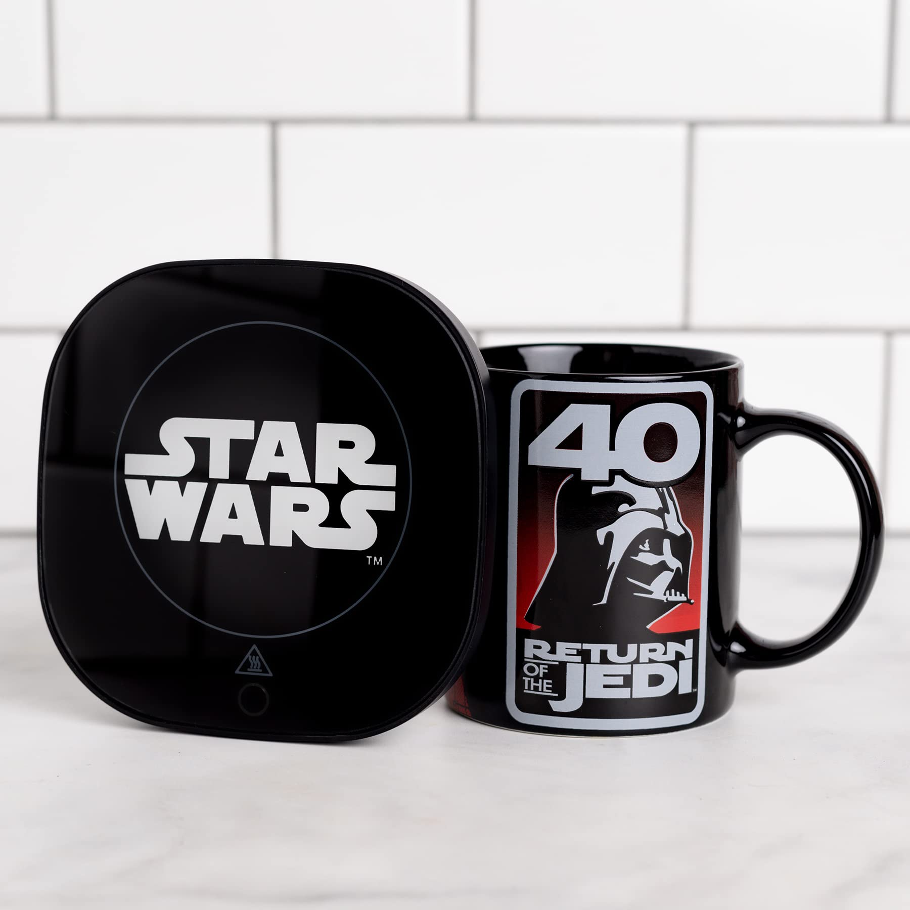 Uncanny Brands Star Wars Return of The Jedi 40th Anniversary Mug Warmer β Keeps Your Favorite Beverage Warm - Auto Shut On/Off