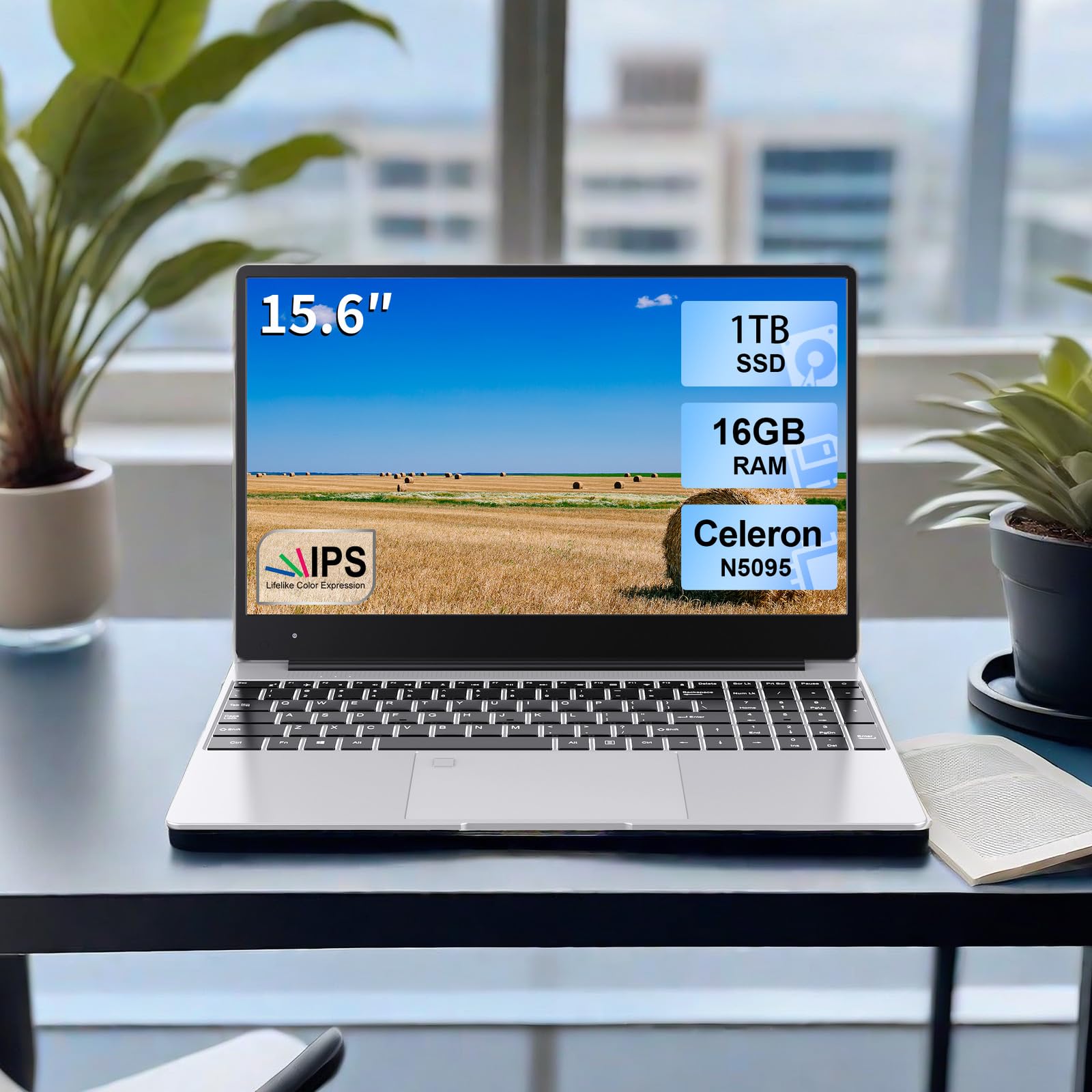 TUHUI Laptop Computer,16GB RAM, 512GB SSD,15.6” Inch Laptops, AMD Ryzen 5 5600U Hexa Core (Beats Intel i7-1255U),6 cores W11P Laptop,4.2GHz Maximum Processor Speed