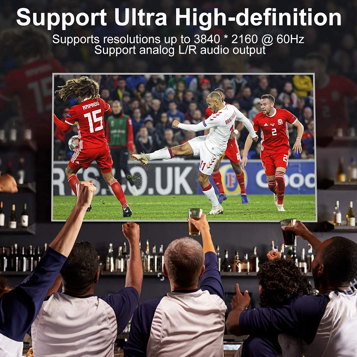 TESmart KVM Switch HDMI Newest 4 Port KVM Switcher Box with Remote (Black) Supports HDR and HDCP