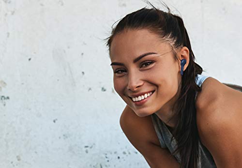 Sharp HP-TW10 True Wireless Splashproof Stereo Earphones, Black
