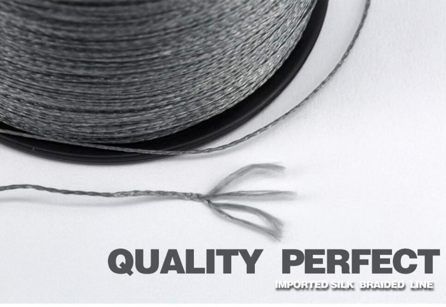 WellieSTR Braided Fishing Line Super Power 4 Strands - Abrasion Resistant PE Fishing Line, (Yellow Color) 1000M/1094 Yards