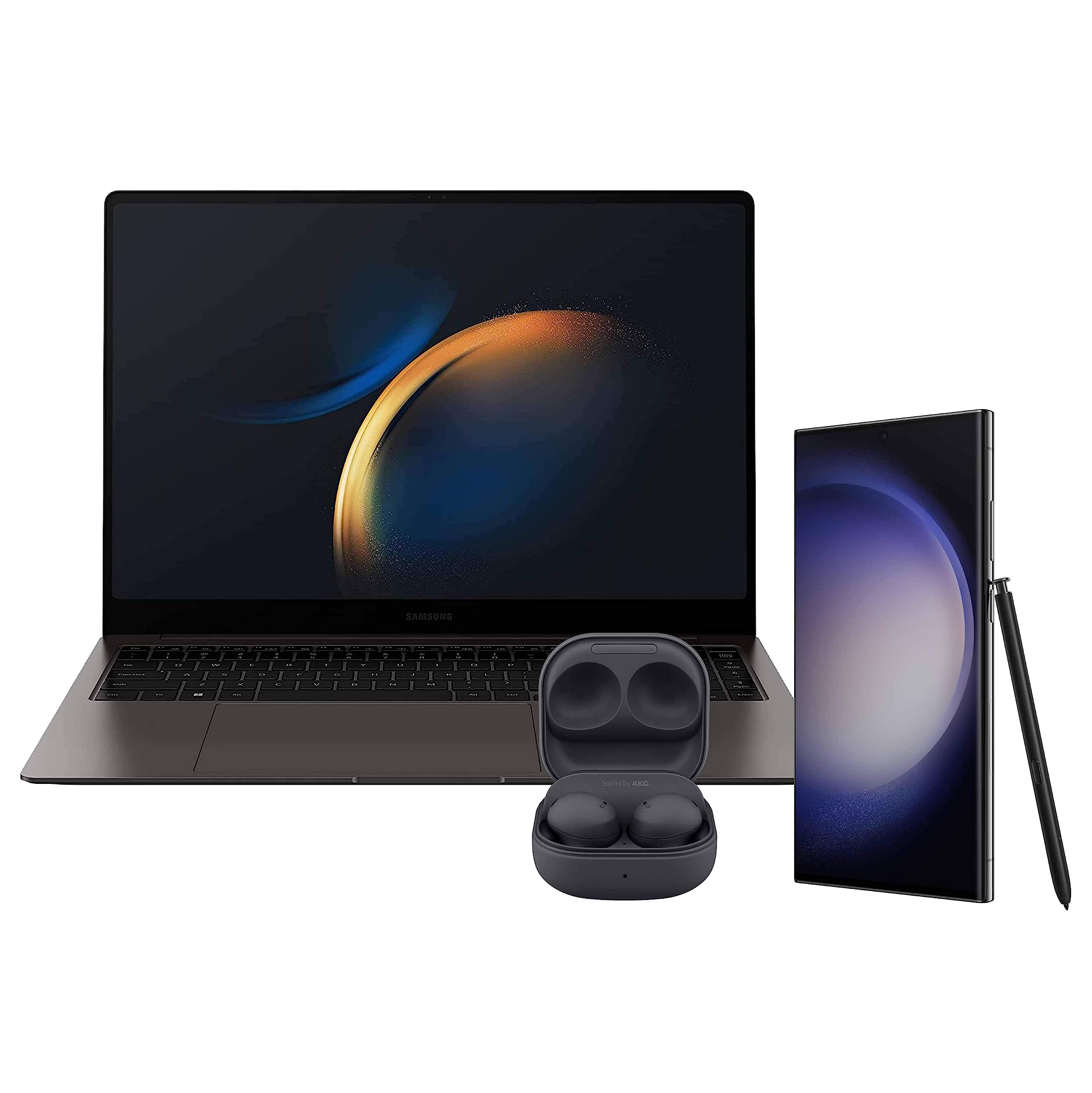 SAMSUNG 16" Galaxy Book3 Pro Business Laptop Computer, Windows 11 PRO/Galaxy S23 Ultra Cell Phone Factory Unlocked Android, 256GB/ Galaxy Buds 2 Pro True Wireless Bluetooth Earbuds (Black)