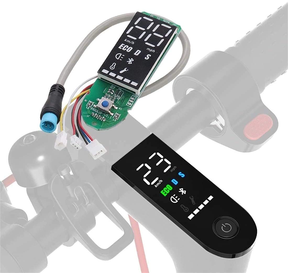 WELLSTRONG Original Dashboard Replacement for Xiaomi Pro M365/1S Electric Scooter Upgraded Version 2.0V Circuit Board Contain Screen Cover (Update Your APP Version)