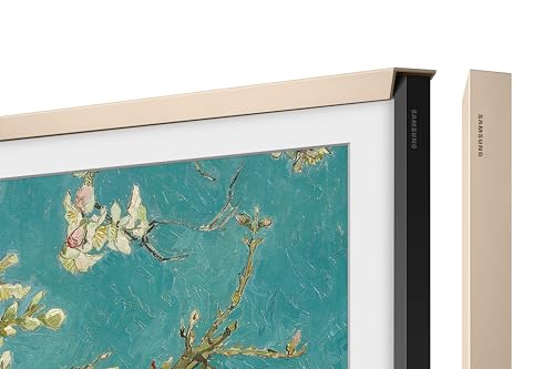 SAMSUNG 75â The Frame TV Customizable Bezel, Magnetic, Quick and Easy Installation, VG-SCFC75SGMZA, 2023, Sand Gold Metal