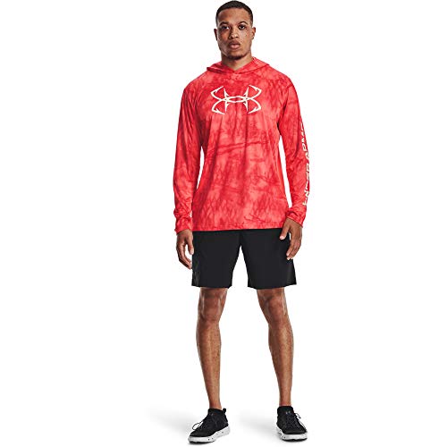 Under Armour Iso-chill Shore Break Camo Hoodie, Venom Red (690)/Summit White, Small