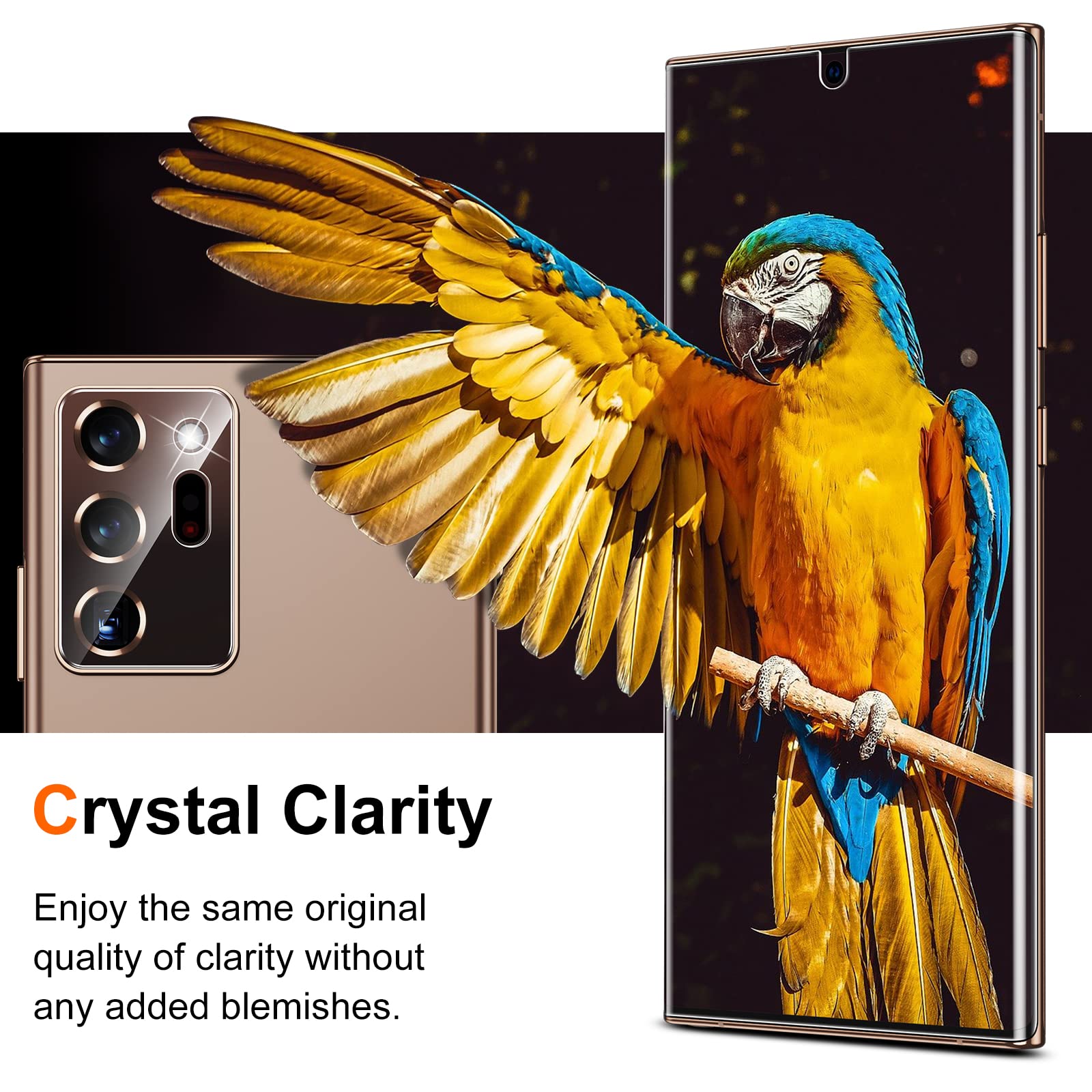 UniqueMe [2+2 Pack] Camera Lens Protector and Screen Protector for Samsung Galaxy A51 4G / 5G / 5G UW Tempered Glass [Easy Installation Frame] HD Clear [Anti-Scratch] [Bubble Free]