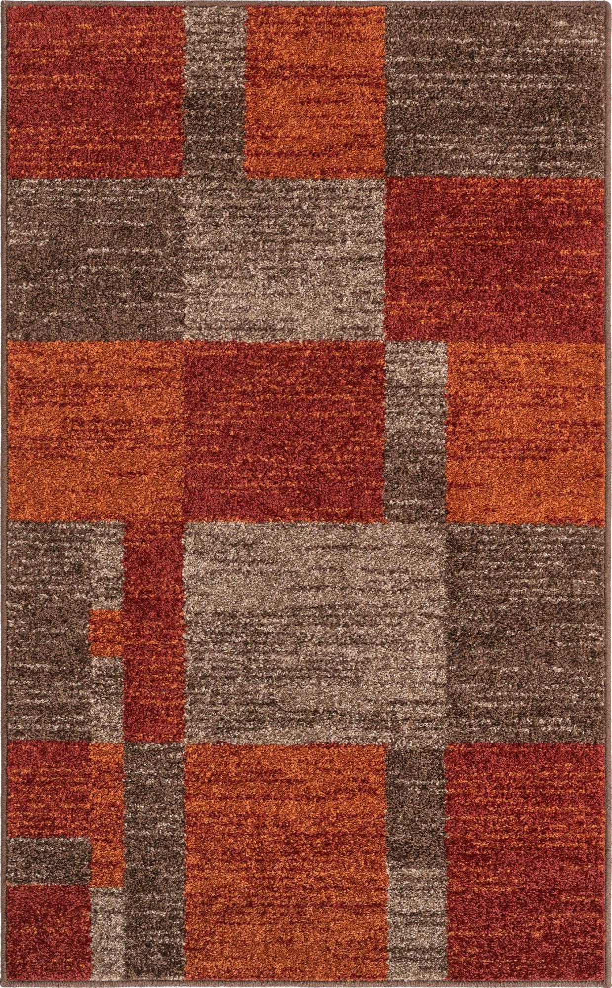 Unique Loom Autumn Collection Area Rug - Providence (3' 3" x 5' 3" Rectangle, Multi/ Beige)