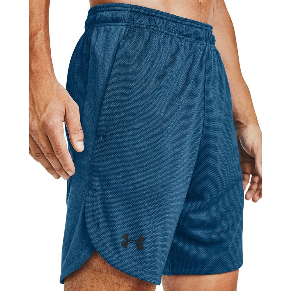 Under Armour Knit Training Shorts, Graphite Blue (581)/Black, Large
