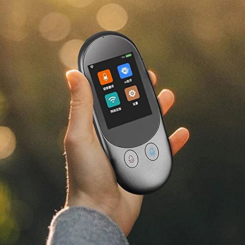 WENLII Smart Voice Translator Device 40 Languages 2.4 Inch Touchscreen Rechargeable F1A with Camera (Color : D)