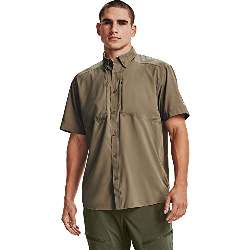 Under Armour Tide Chaser 2.0 Fish Short Sleeve T-shirt, Bayou (251)/Khaki Base, Small