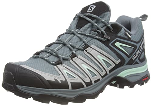 Salomon Women's X ULTRA PIONEER CLIMASALOMON™ WATERPROOF Hiking Shoes for Women, Stormy Weather / Alloy / Yucca, 9