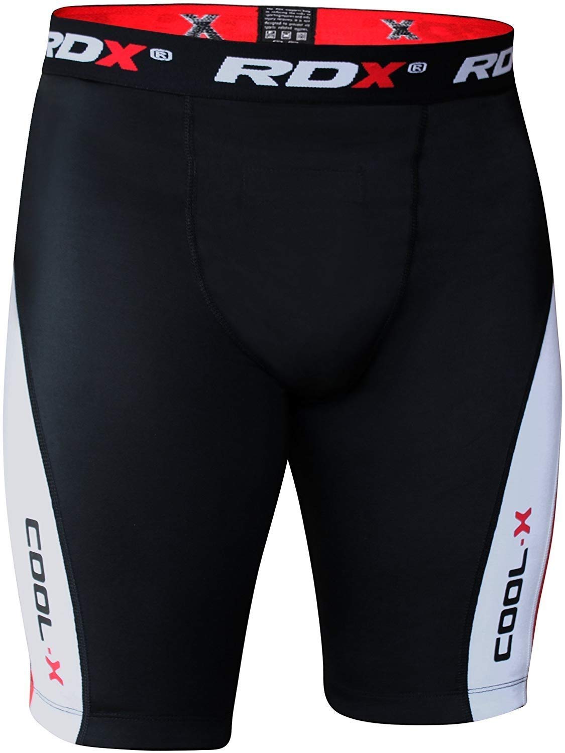 RDX MMA Men's Thermal Compression Shorts Boxing Training Base Layer Fitness Running Exercise Black