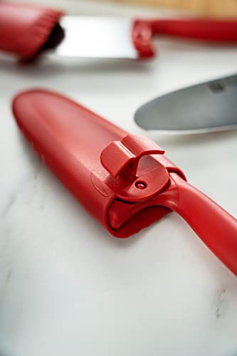 Zwilling 36550-101 Twinny, Red, 3.9 inches (100 mm), Children's Knife, Stainless Steel, Round Tip, Safety