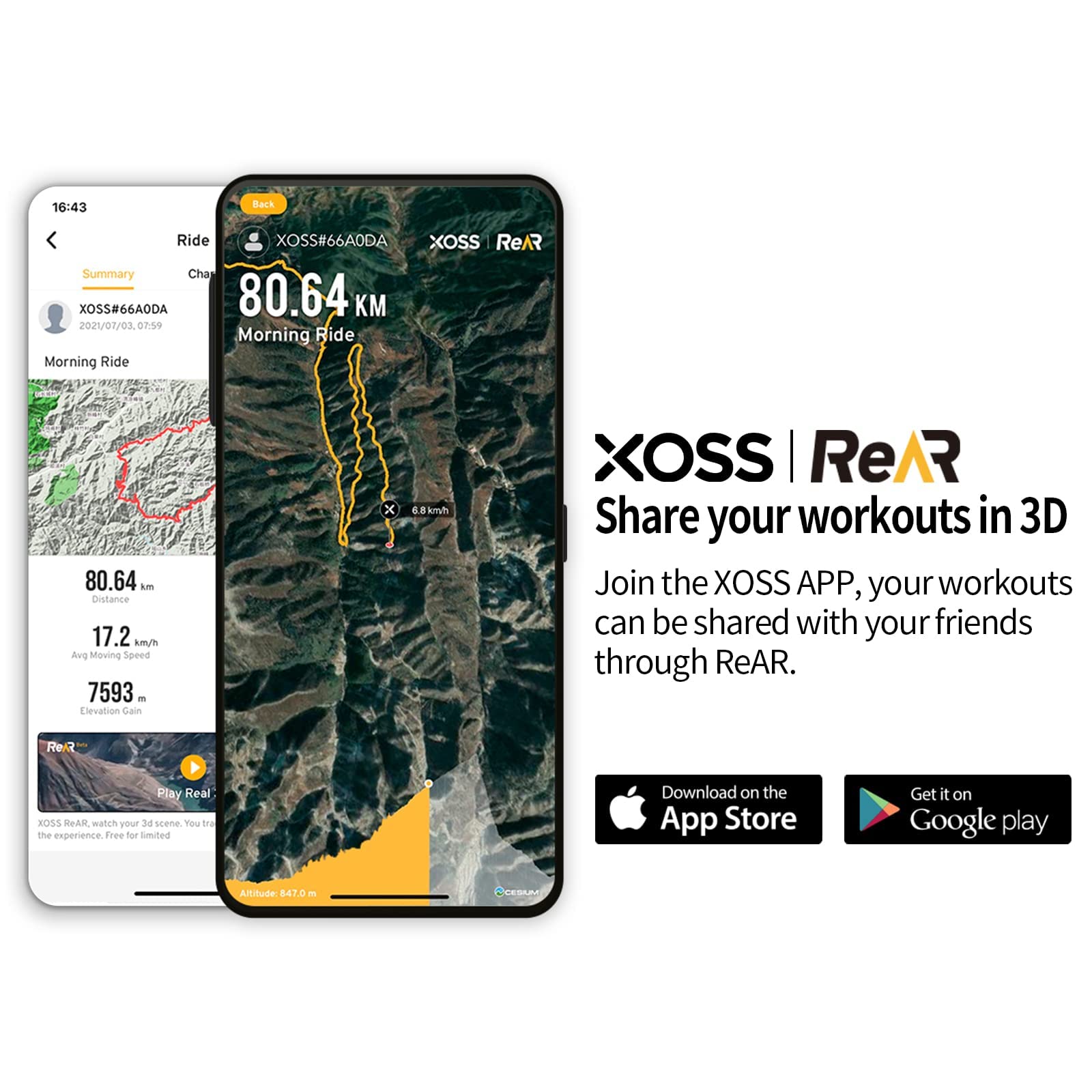 XOSS G GPS Cycling Computer Wireless Bike Speedometer Odometer Cycling Waterproof Road Bike MTB Bicycle Bluetooth (combo2)
