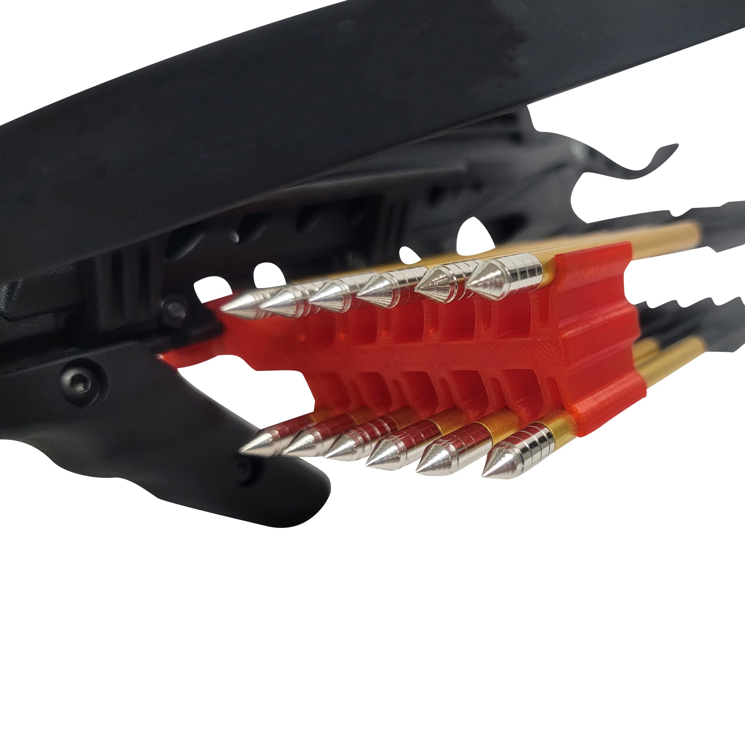 Southland Archery Supply SAS Pistol Crossbow 3D Printed Quiver for 50lbs 80lbs - for Self Cocking Mini Crossbows (Black 3D Quiver with 12/Pack)