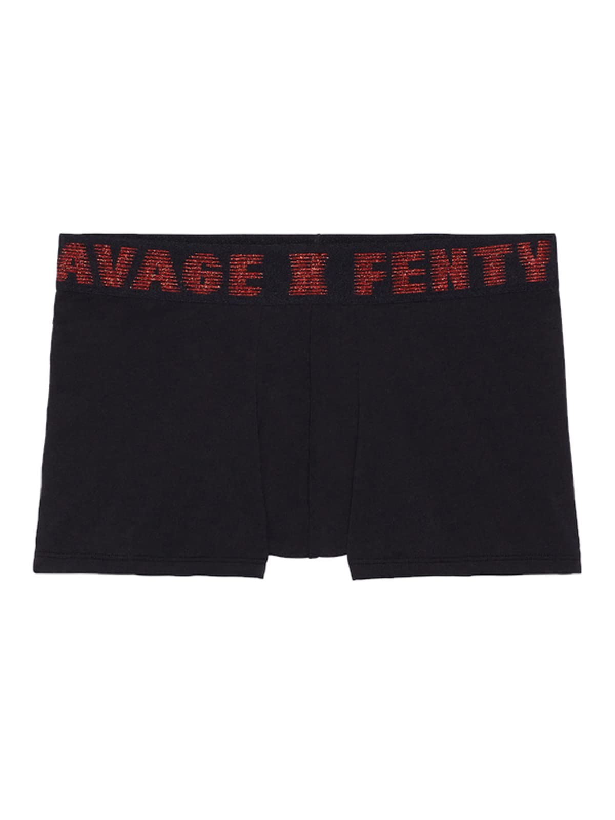 Savage X Fenty, Men's, Savage X Trunks, Logo elastic waistband, Front contour pouch, Cotton, Caviar, M
