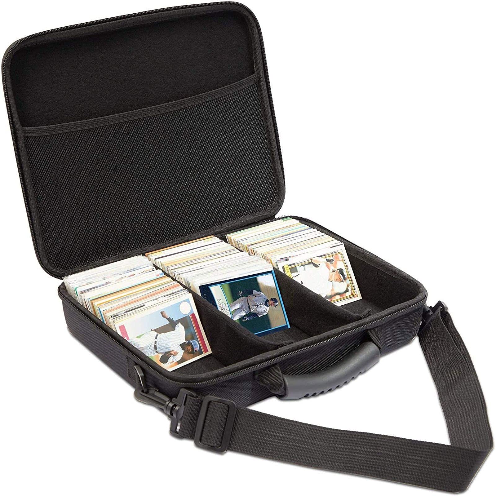 Trading Card Game Binder, 2 Dividers, 2000 Cards Carrying Case (12.5 x 10 x 3.2 in)