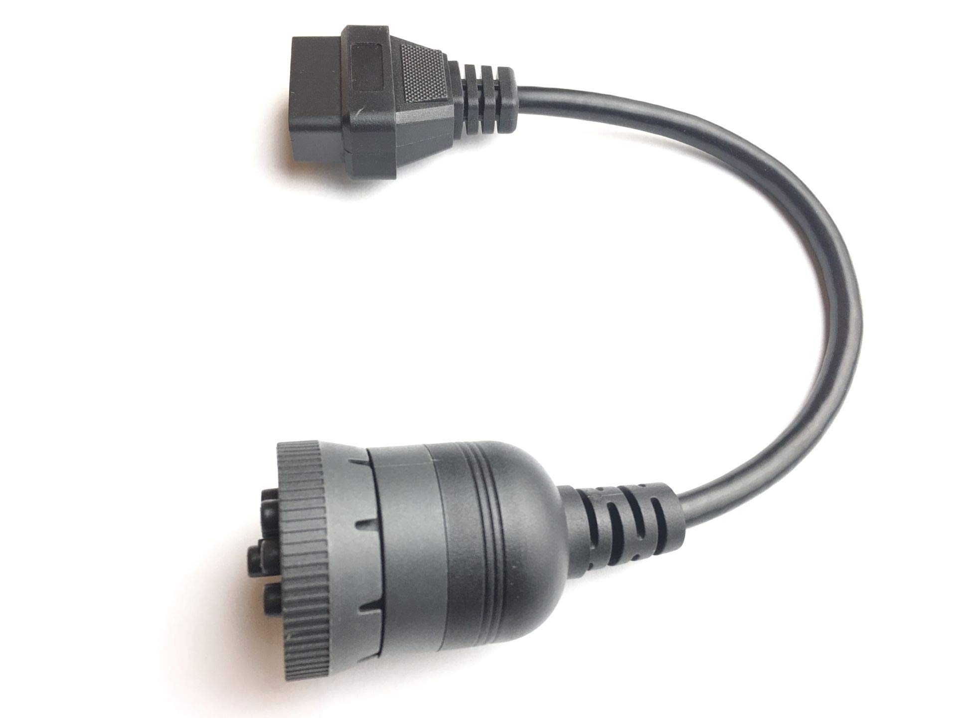 Type 1 J1939 9pin to OBD2 Cable Black J1939 to obdii Female Adapter for Truck
