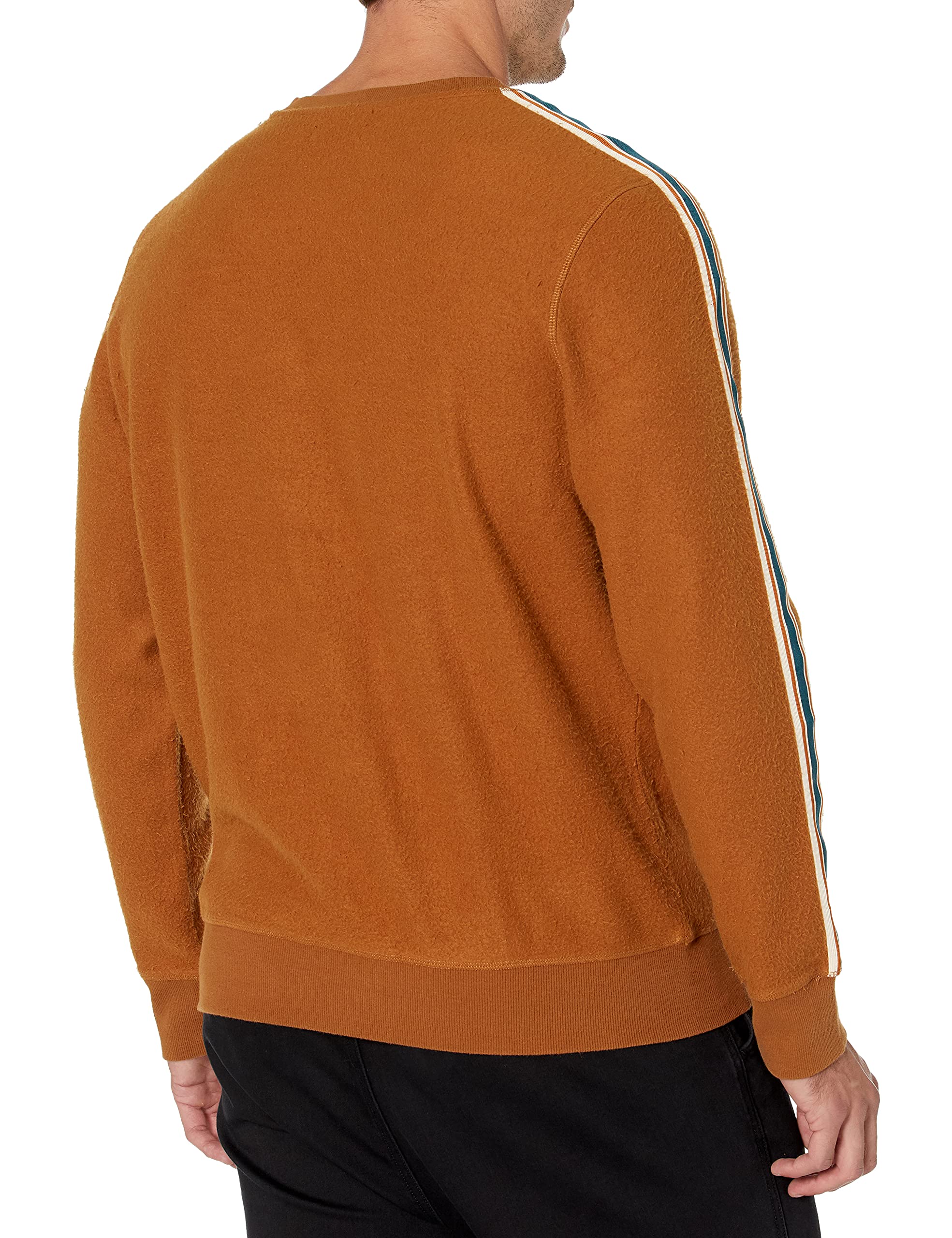 Unionbay Men's Long Sleeve Cozy Crewneck Sweatshirt, Burnt, Small