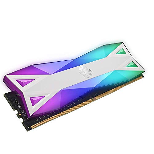 XPG DDR4 D60G RGB 16GB (2x8GB) 3200MHz PC4-25600 U-DIMM CL16-20-20 Desktop Memory Kit White (AX4U320038G16A-DW60)