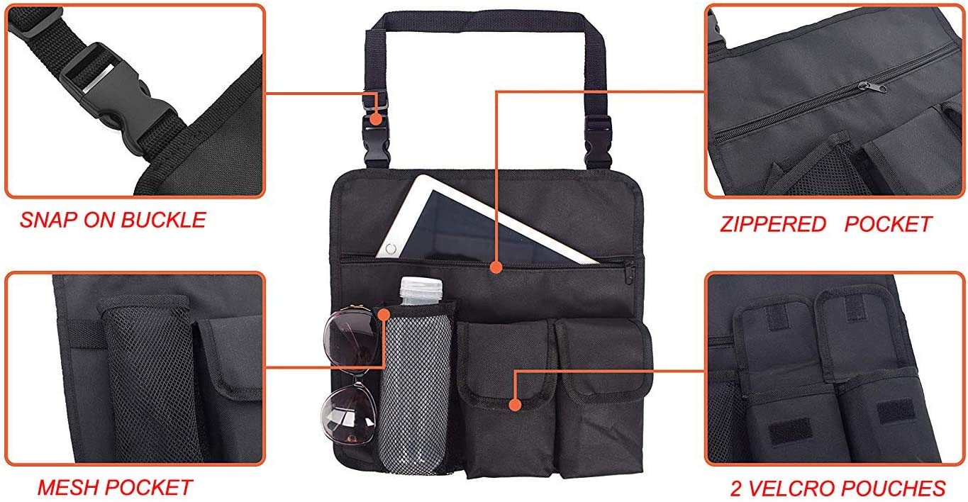 Ylucky Chair Armrest Organize Bag Outdoor Beach Chair Organizer Seat Hanging Storage Pouch Multi Pockets Armrest Beside Caddy Shoulder Bag