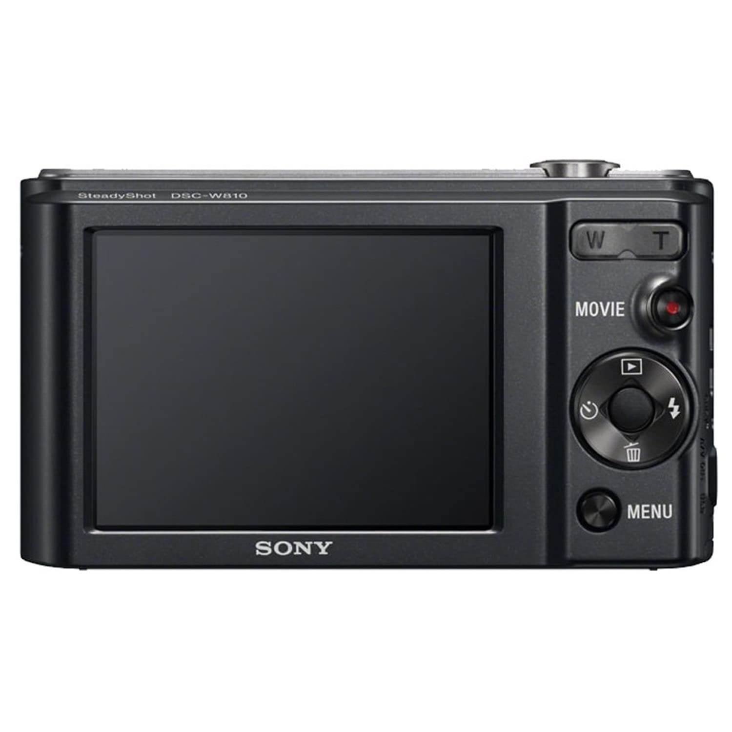 Sony Cyber-Shot DSC-W810 Digital Camera 20.1 MP CCD Sensor with Optical 6X Zoom Lens + SanDisk 32GB Memory Card + Tripod + ZeeTech Accessory Bundle (Black) (Renewed)