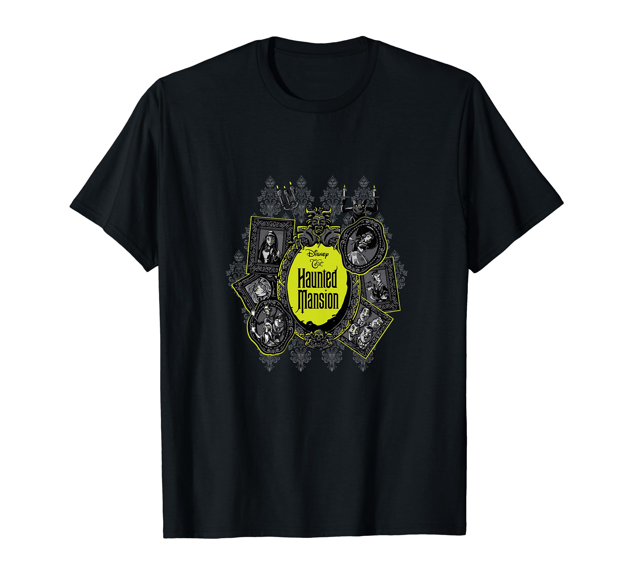 The Haunted Mansion Iconic Character Portraits Mashup T-Shirt