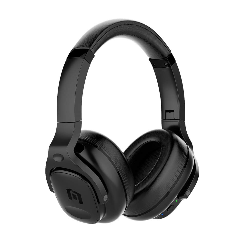 TicKasa Upgraded Hybrid Active Noise Cancelling Headphones, Wireless Bluetooth Over Ear Headphones with Built-in Microphone, 30H Playtime, Soft Protein Ear Cups for Travel, Home Office