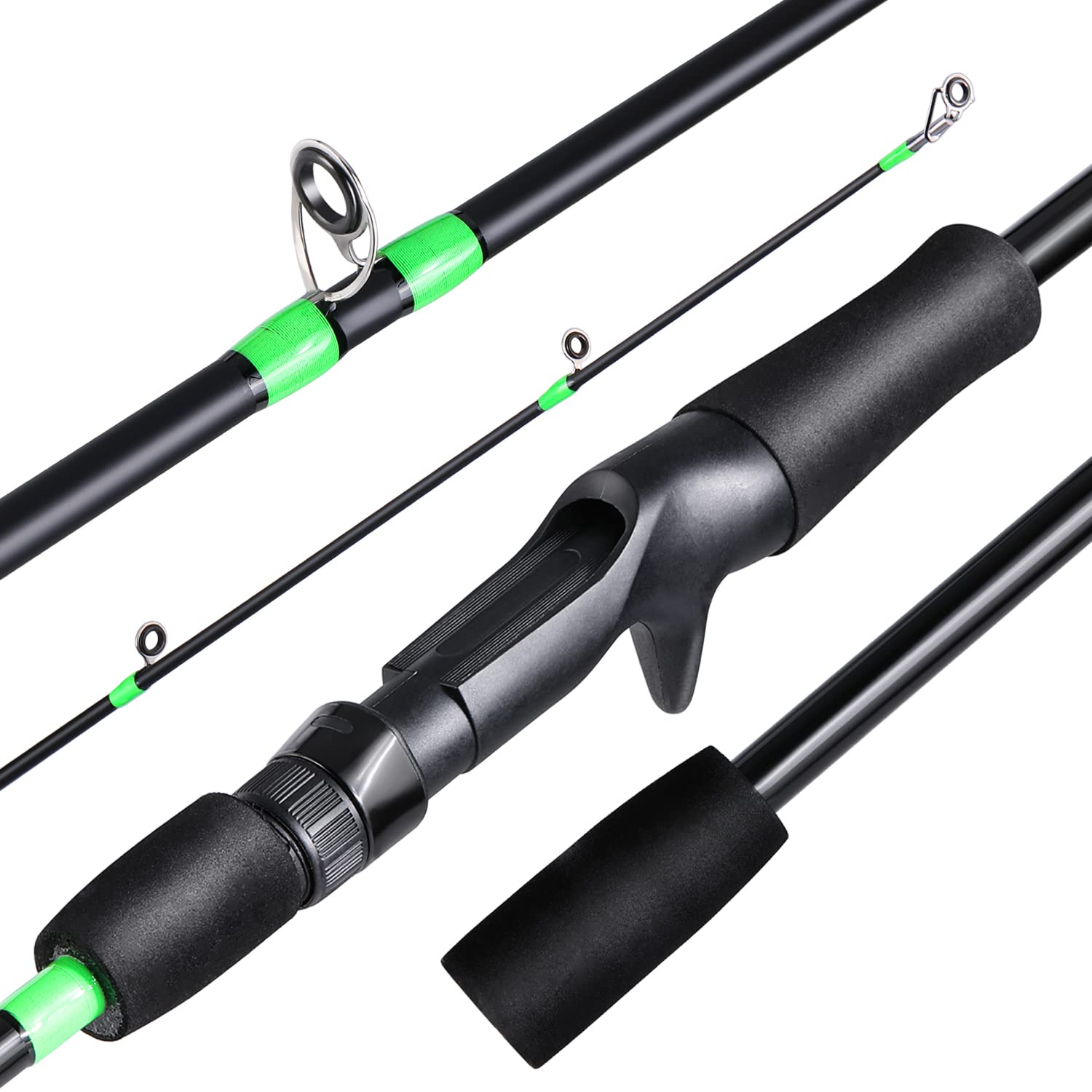 Sougayilang Casting Rod, Strong & Lightweight 24-Ton Graphite Rod, Stainless Steel Guides for Freshwater or Saltwater