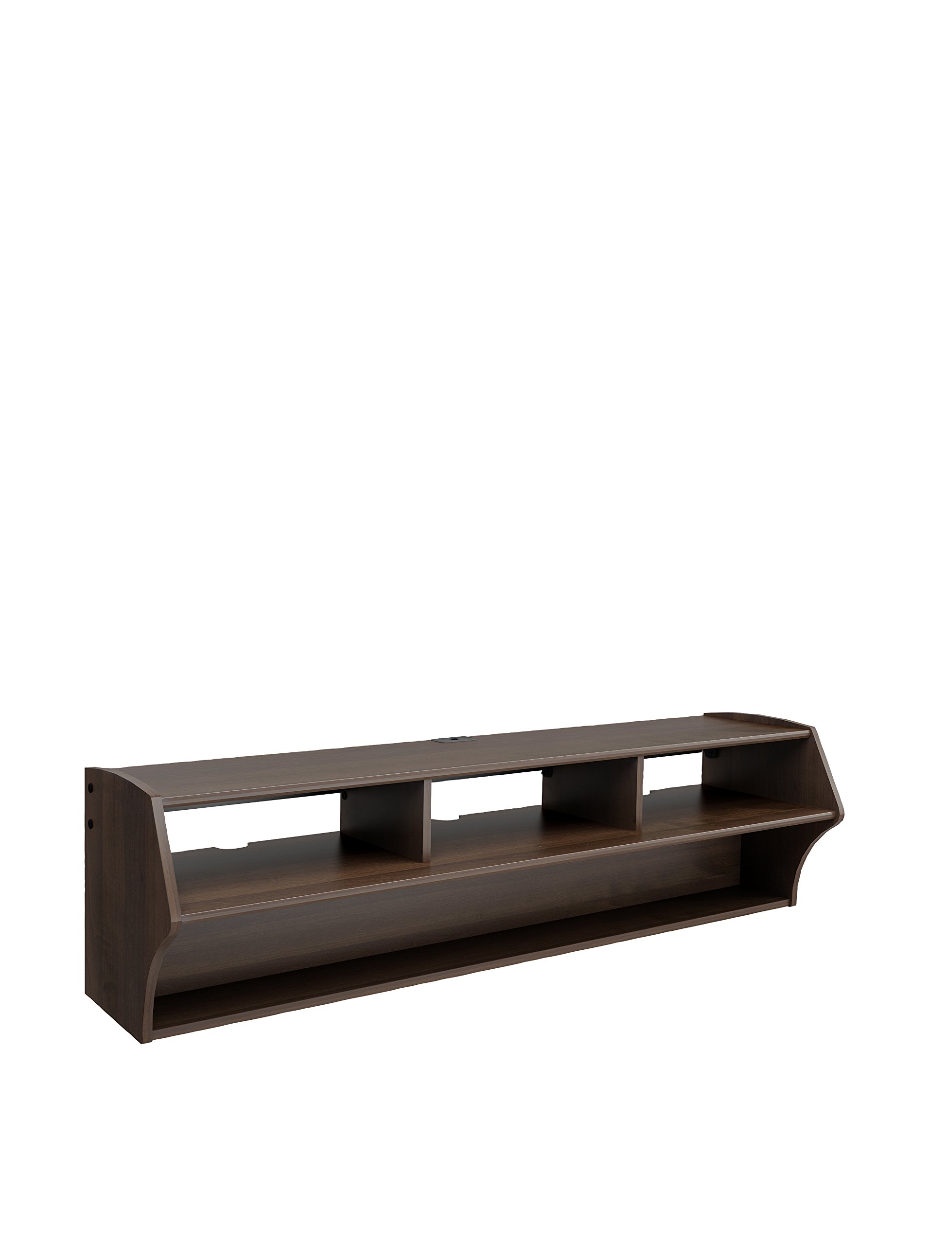 Prepac Altus Plus 58 inch Floating TV Stand, Espresso