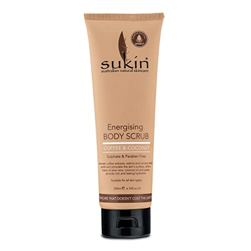 Sukin Energising Body Scrub With Coffee & Coconut, 6.76 Fl. Oz.